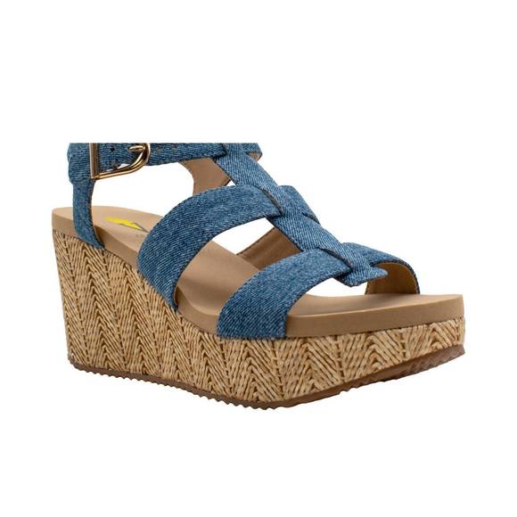 Volatile | Shoes | New Volatile Womens Cremini Sandal In Denim | Poshmark